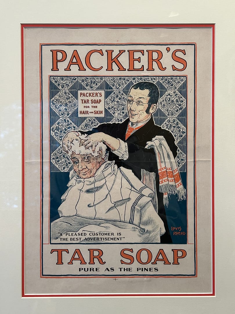 Packers Tar Soap by Louis Rhead, Antique Advertising Poster - Hunt ...