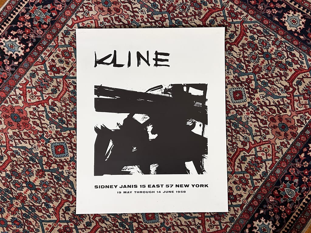 Franz Kline Exhibition Poster, 1958 - Hunt Estate Sales