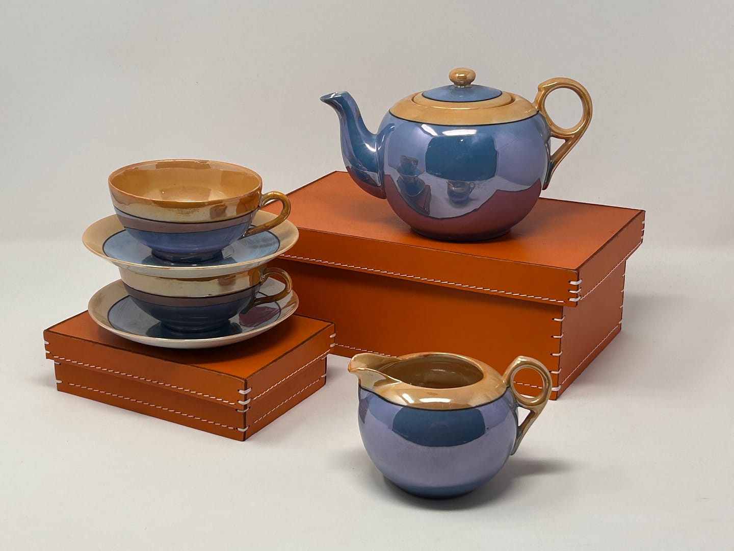 Vintage Japanese Lusterware Tea Set - Hunt Estate Sales