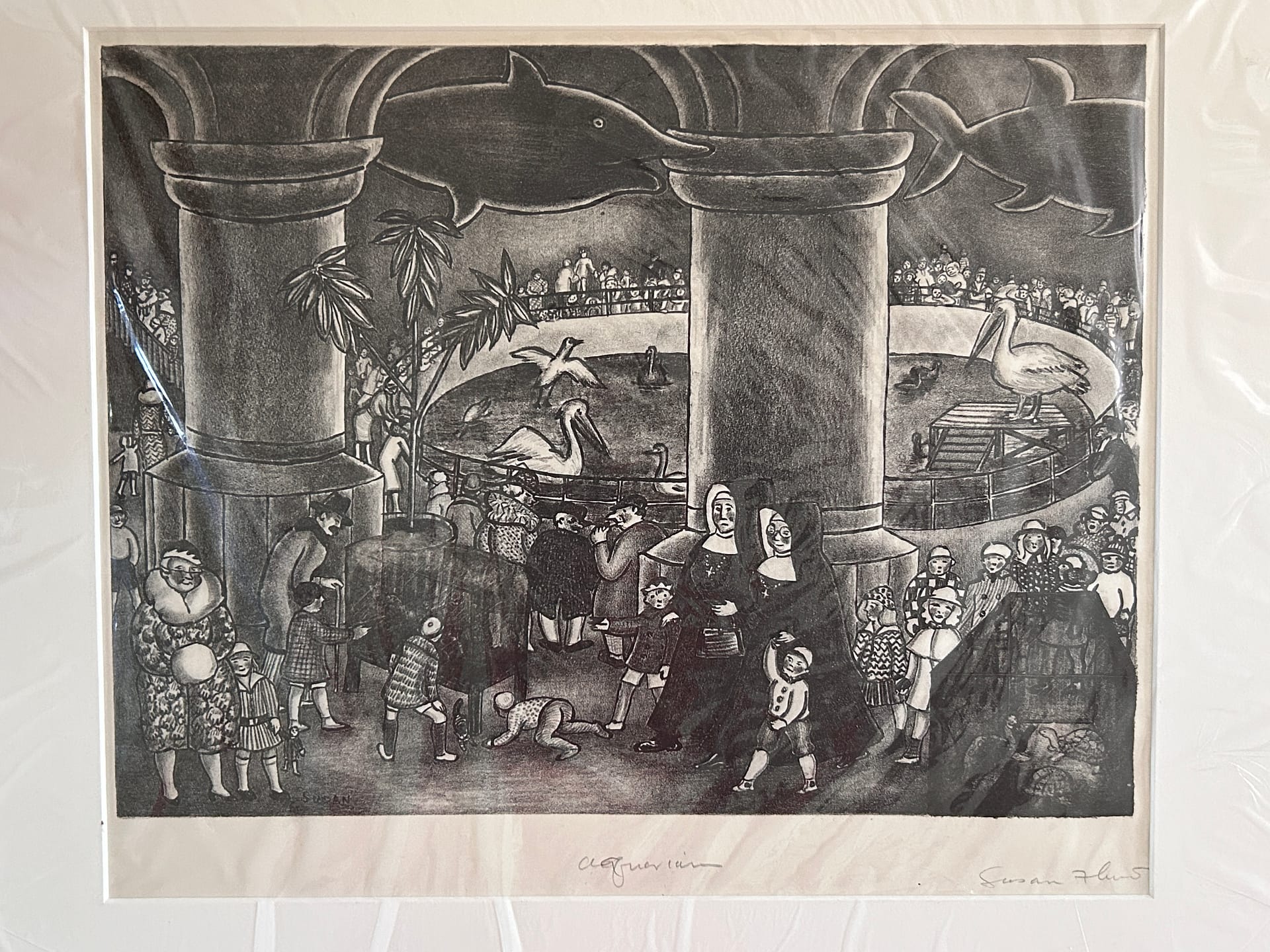 The Bird Pool, Lithograph by Susan Willard Flint (American, 1902-1984 ...